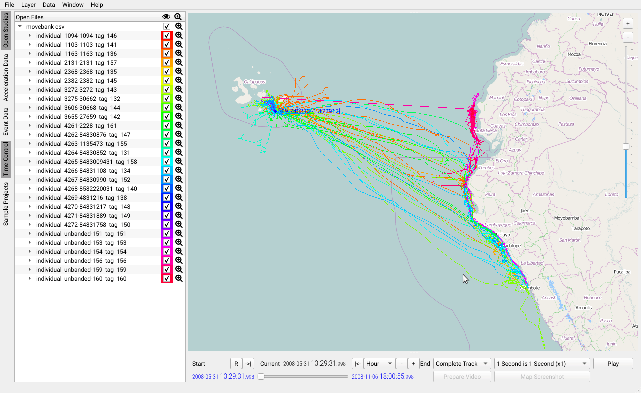 Map window | Firetail Manual
